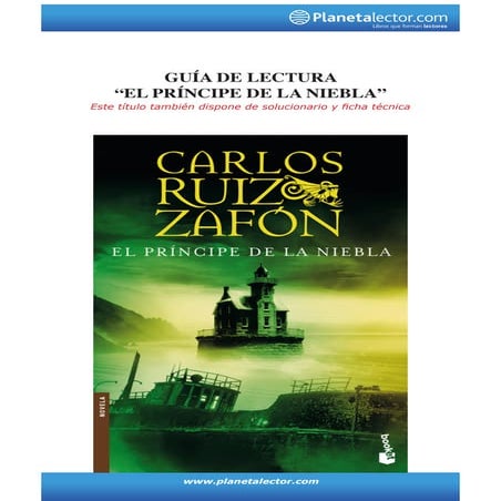 Guia lectura oficial el principe de la niebla | PDF