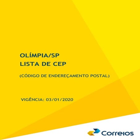 GUIA DE CEP DE OLÍMPIA | PDF