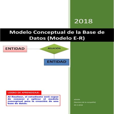 Guia n3 diseno modelo conceptual bd | PDF