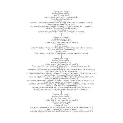 Guia para examen java | DOCX