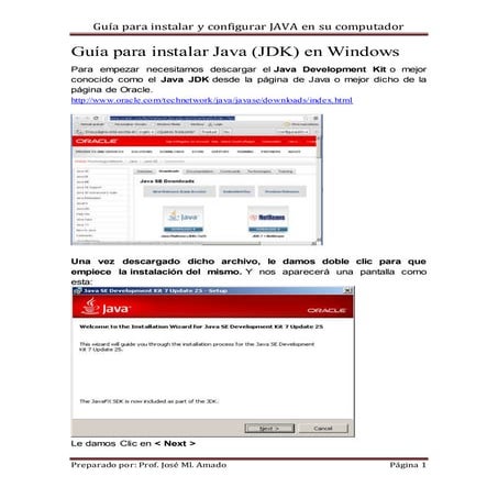 Tutorial instalación de java jdk en windows [ paso a paso ] | PDF