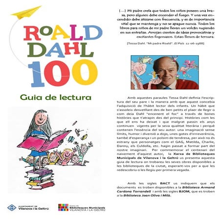 Guia Roald Dahl 100 anys | PDF