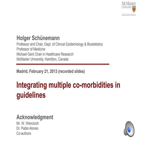 Integrating multiple co-morbidities in guidelines | PDF