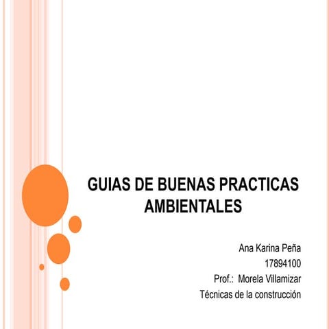 Guias de buenas practicas ambientales | PPTX