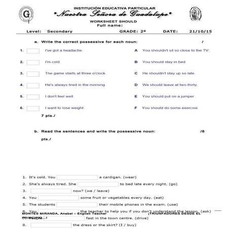 GUIA SHOULD - 2DO | DOC