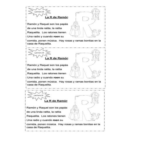 Guias letras r | DOCX
