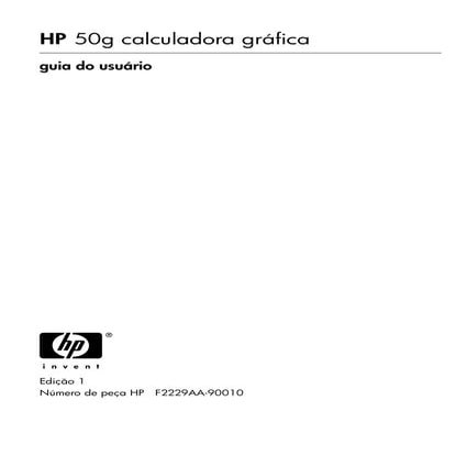 HP 50G - Guia usuario | PDF