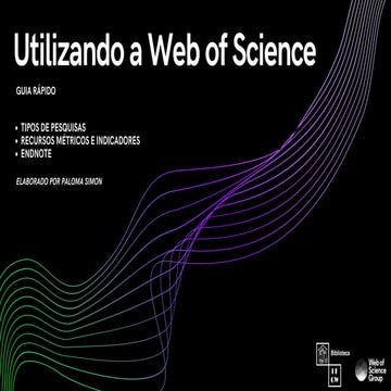 Guia rápido: utilizando a Web of Science | PDF
