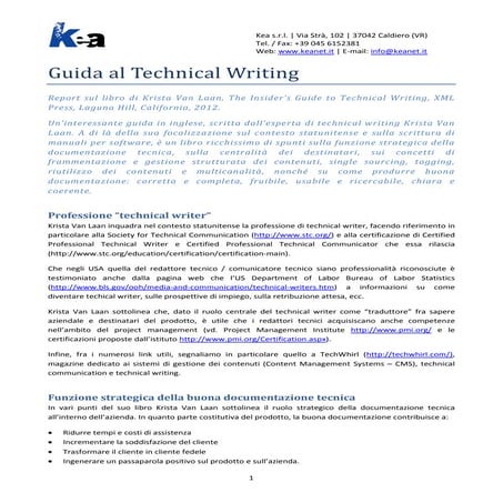 Guida al Technical Writing | PDF