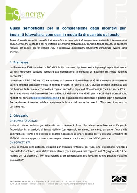 Grid Parity 2: guida-allo-scambio-sul-posto | PDF