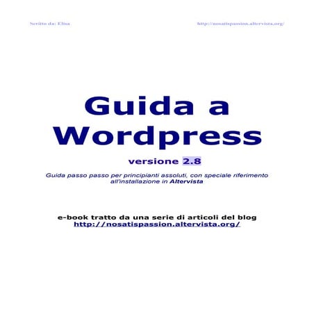 Guida wordpress28 | PDF | Databases | Computer Software and Applications