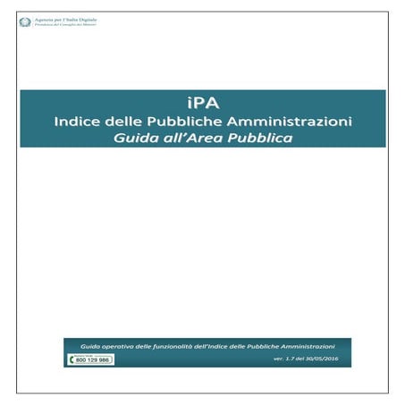 Guida indice pa area pubblica | PDF