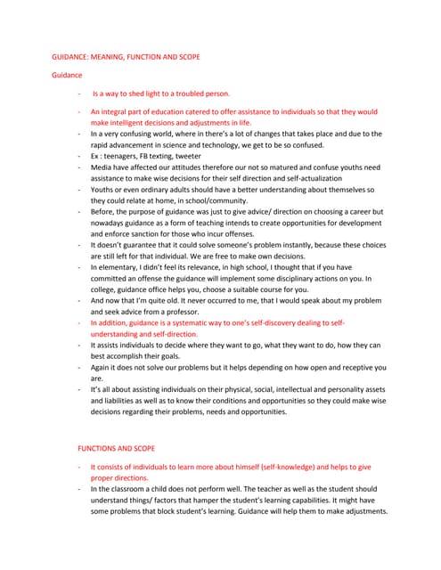 Accomplishment report in guidance | DOCX | Professional School ...