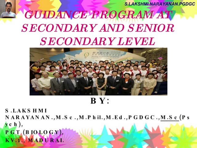 Proposed Guidance Program | PDF