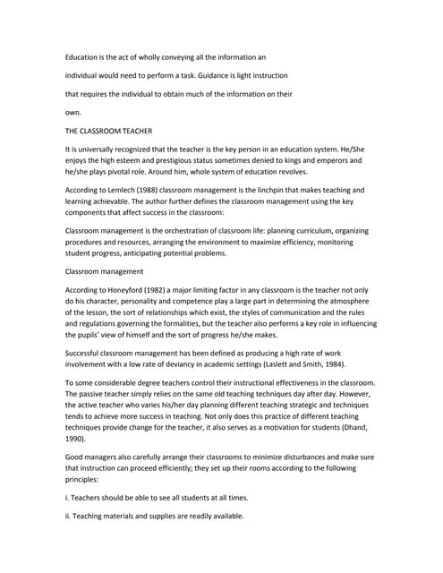 Role of Headmaster | PPTX