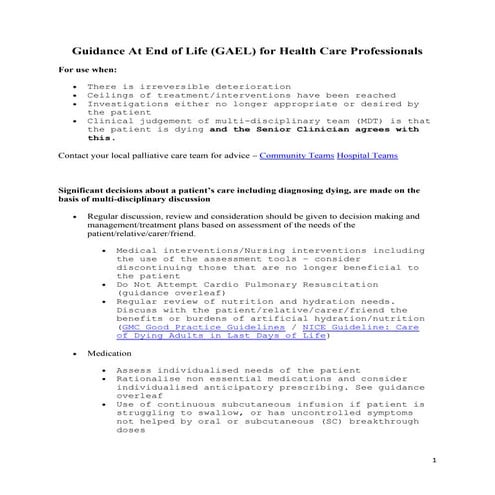 Case study end of life - compassionate care | PPTX
