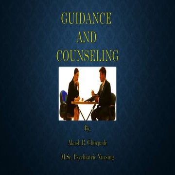 GUIDANCE & COUNSELING..pptx | Educational Assessment | Education