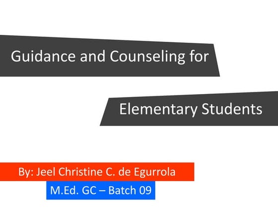 Proposed Guidance Program | PDF | Educational Assessment | Education