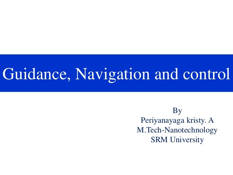 Guidance Navigation And Control