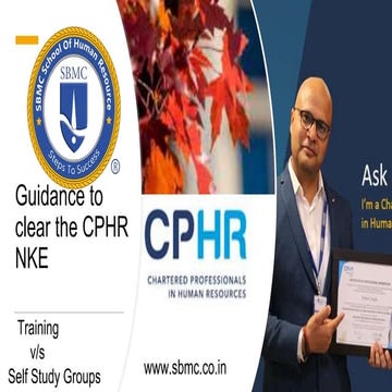 Guidance to clear CPHR nke , training vs self study groups | PPT