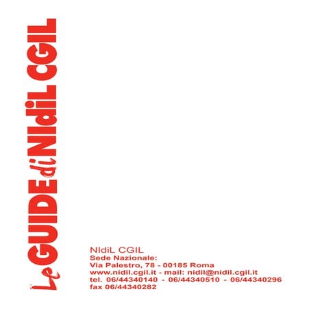 Guida nidil-cgil riforma mercato del lavoro | PDF