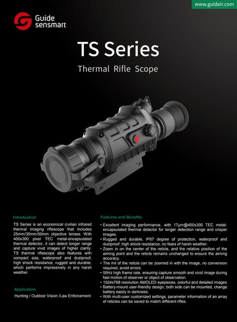 Hik Micro Owl OH35 Specification | Optics Trade | PDF