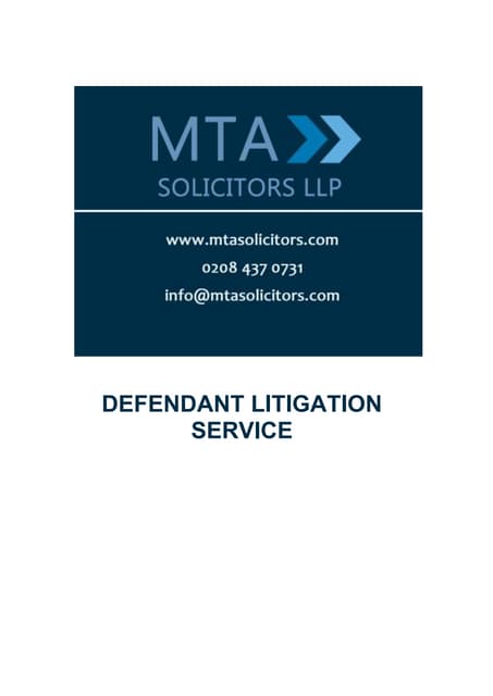 Mta solicitors llp