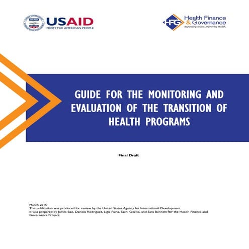 Guide for the Monitoring and Evaluation of the Transition of Health ...