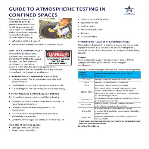 Guide to-atmospheric-testing-in-confined-spaces-usqc | PDF