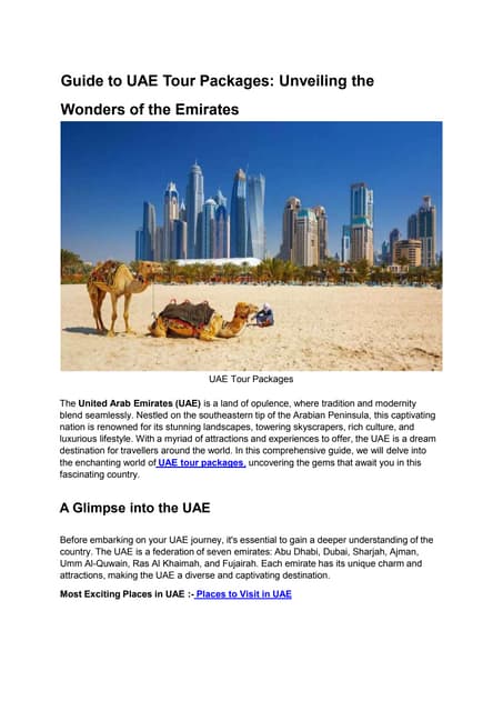 Culture of UAE | PPT