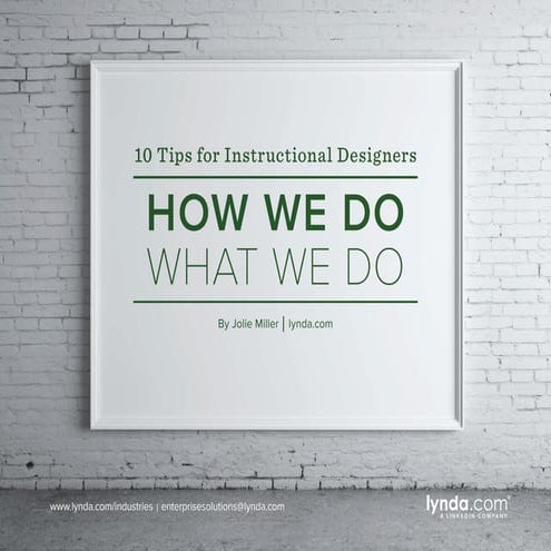Guide 10 tips instructional design | PPT