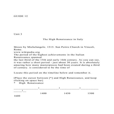 GUIDE 12 Unit 3 .docx | Arts and Crafts | Hobbies & Interests