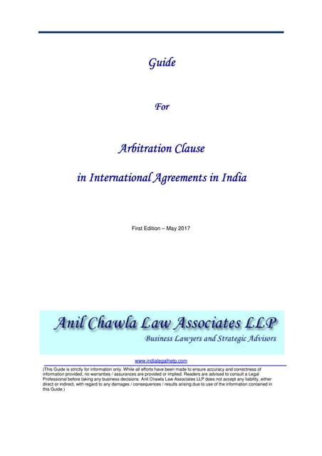 Major kinds of arbitration | PDF
