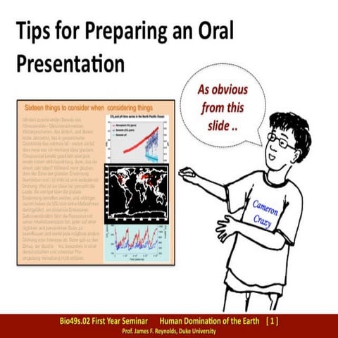 TIPS: Preparing slides for an oral presentation | PDF | Computer Software and Applications ...