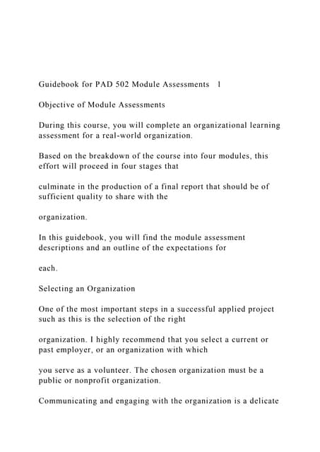 PAD 502 Organizational Dynamics Final Project – Learning As.docx