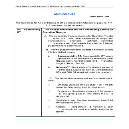 Guide Book to NABH Standards for Hospitals by Dr.Mahboob Khan Phd | PDF