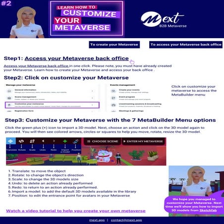 Learn how to Customize your Metaverse. Tuto #2 | PDF | 3-D Graphics ...