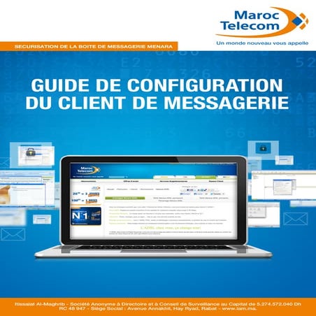 Guide paramétrage client messagerie internet Maroc Telecom | PDF