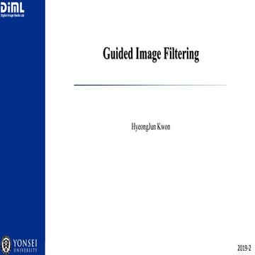 Guided image filter | PPTX