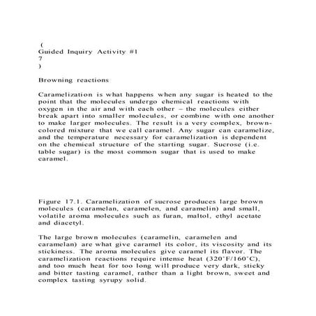 (Guided Inquiry Activity #17)Browning reactionsCara | DOCX