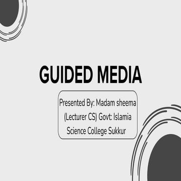 Comprehensive Overview of Guided Media: Types, Characteristics, and ...