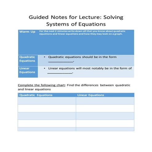 Guided notes | PDF