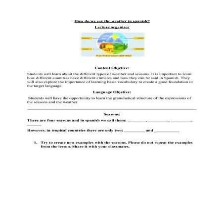 ¿Qué Tiempo Hace? | PDF