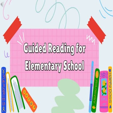 Guided Reading for Elementary School.... | PDF