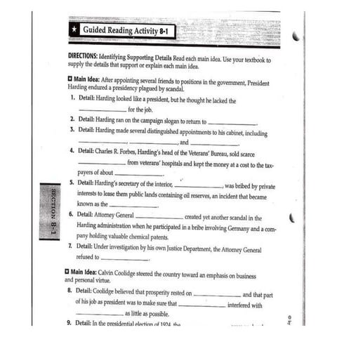 USH Guided Reading Chapter 8 | PPS