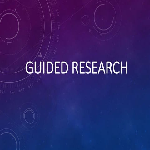 Guided research | PPTX