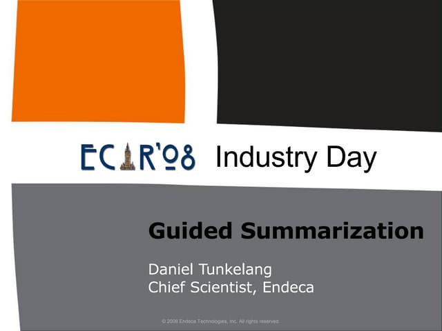 Guided Summarization Ppt