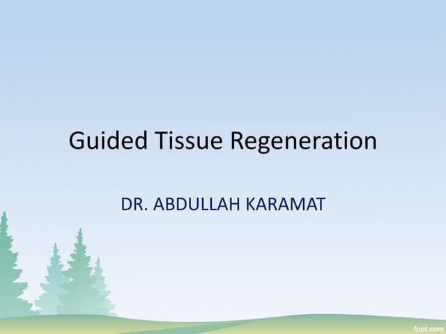 Types of bone and membrane used in guided tissue regeneration | PPTX