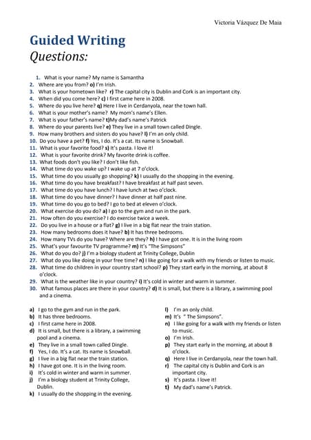 Guided writing | PDF