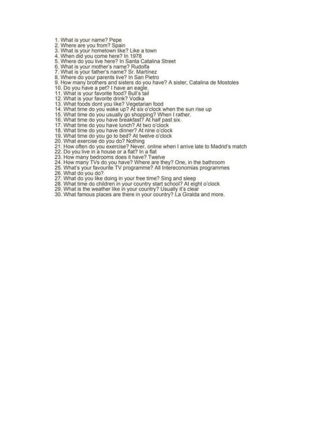 Questions and answers2 | PPT